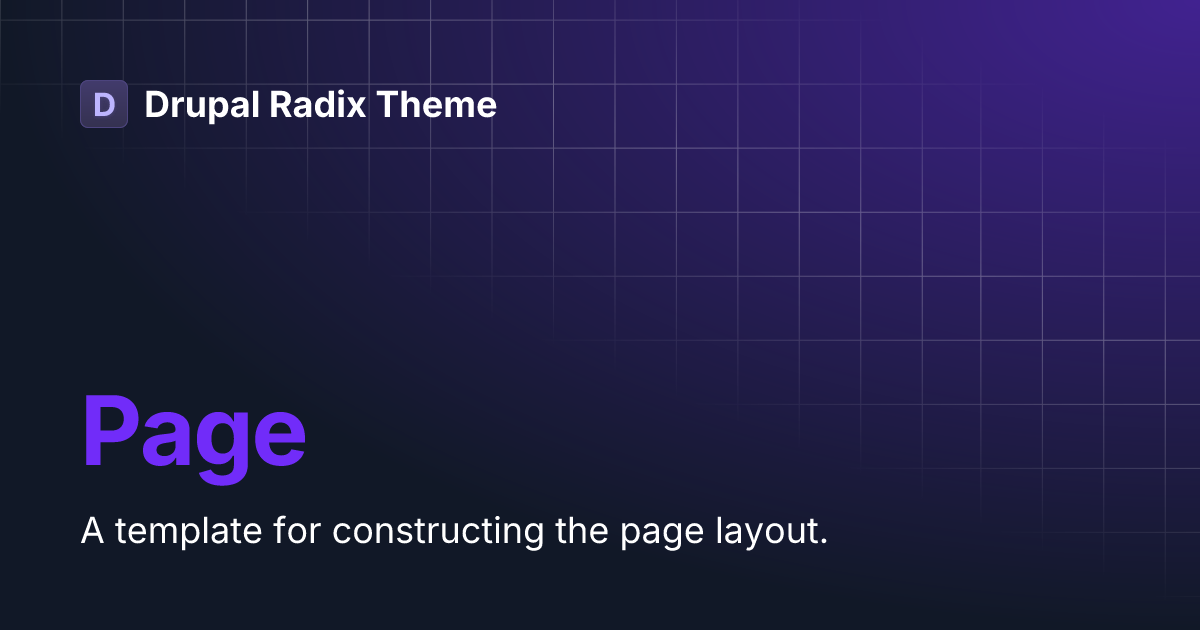 Page | Drupal Radix Theme